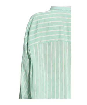 Balenciaga Striped Cocoon Fit Long-sleeved Shirt