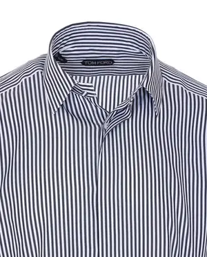 TOM FORD Long-sleeve Striped Shirt