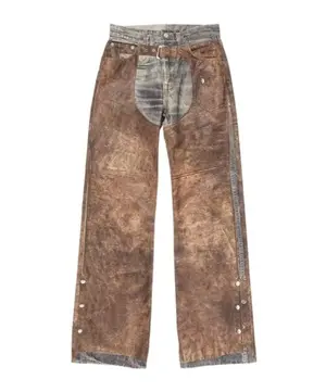 Acne Studios Printed Wide Leg Jeans
