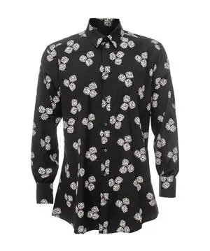 Men's Black Print Shirts