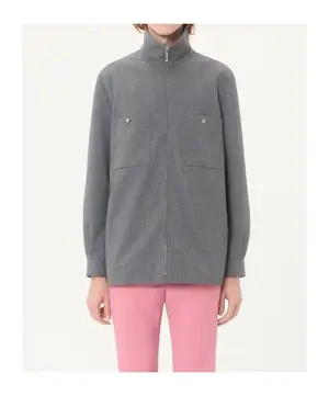 Valentino Garavani Zip-up High Neck Jacket