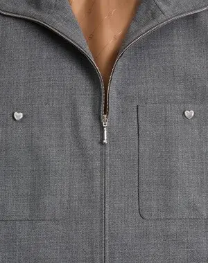 Valentino Garavani Zip-up High Neck Jacket