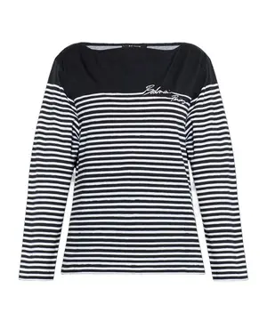 Balmain Striped Long Sleeve Top