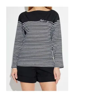 Balmain Striped Long Sleeve Top