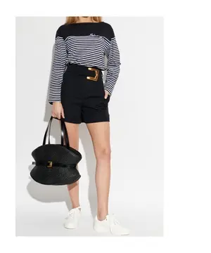 Balmain Striped Long Sleeve Top