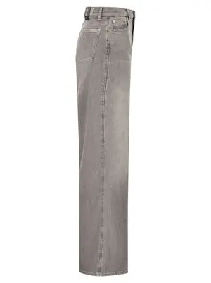 7 For All Mankind Lotta High-waist Flared Jeans - Gray
