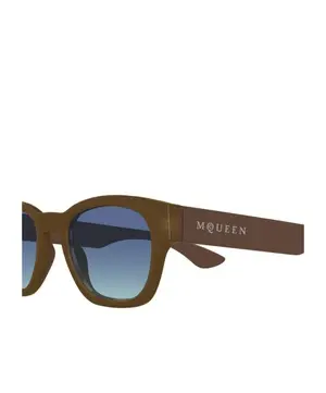 Alexander McQueen Square Frame Sunglasses - Brown