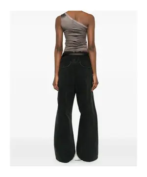 Rick Owens One-shoulder Ribbon Top - Gray