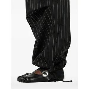 Y3 Pinstriped Drawstring Trousers