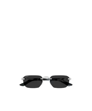 Cartier Rectangular Frame Sunglasses - Silver