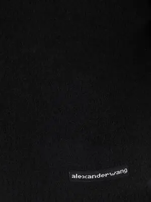 Alexander Wang Short Sleeve Cropped Ribbed Top