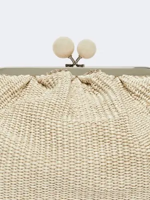 Max Mara Medium Pasticcino Sphere Clasp Shoulder Bag - Nude