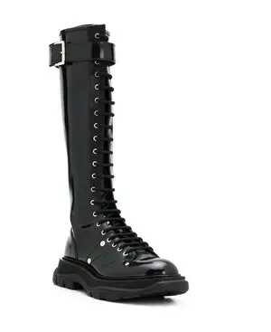 Alexander McQueen Knee-high Combat Boots