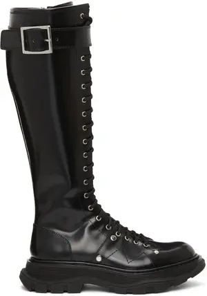 Alexander McQueen Knee-high Combat Boots