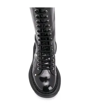 Alexander McQueen Knee-high Combat Boots