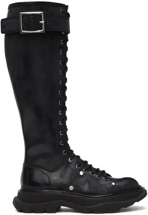 Alexander McQueen Knee-high Combat Boots