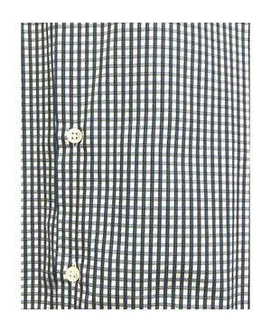 Hugo Boss Lapel Long-sleeved Small Plaid Shirt