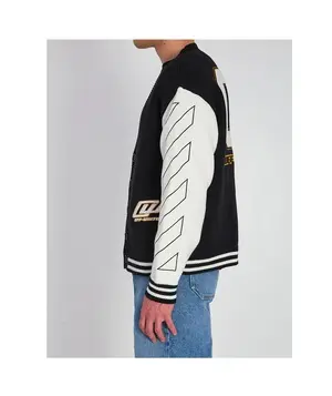 Off-White Varsity Stripe Cardigan