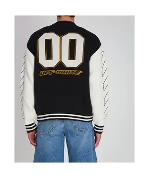 Off-White Varsity Stripe Cardigan