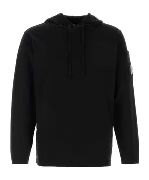 C.P. COMPANY Sea Island Hooded Lens Sweater