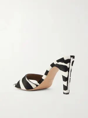FERRAGAMO Tatiana Zebra Print High-heeled Sandals