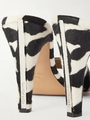 FERRAGAMO Tatiana Zebra Print High-heeled Sandals