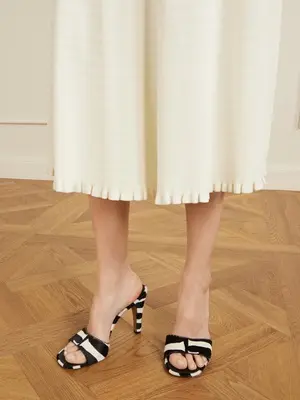 FERRAGAMO Tatiana Zebra Print High-heeled Sandals
