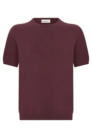 ROBERTO COLLINA Textured Short-sleeve T-shirt - Red