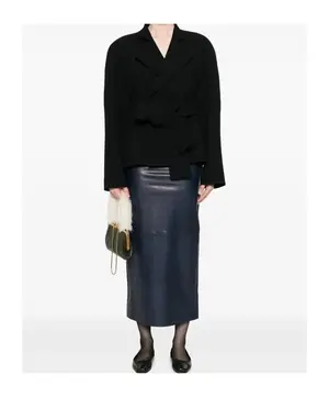 Khaite Edith Belted Jacket - Black