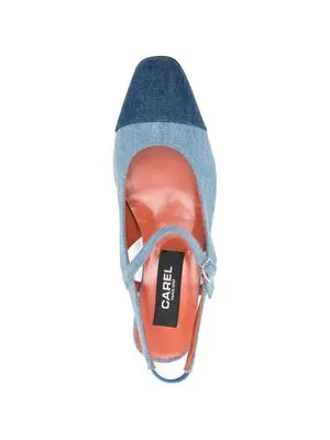 CAREL Oceano Slingback Ballets - Blue