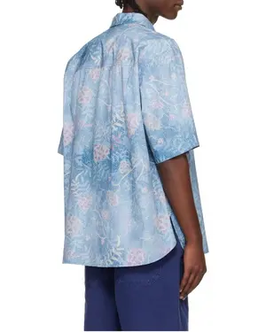 Isabel Marant Étoile Floral Printed Short-sleeve Shirt - Blue