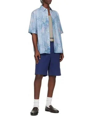 Isabel Marant Étoile Floral Printed Short-sleeve Shirt - Blue