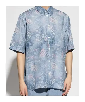 Isabel Marant Étoile Floral Printed Short-sleeve Shirt - Blue