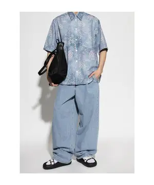 Isabel Marant Étoile Floral Printed Short-sleeve Shirt - Blue