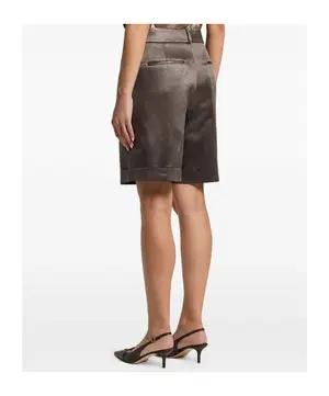 Peserico Pleated Turn-up Shorts