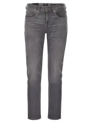 7 For All Mankind Slimmy Tapered Jeans - Black