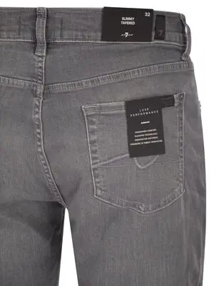 7 For All Mankind Slimmy Tapered Jeans - Black