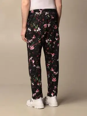 DIESEL® Floral Print Straight-leg Trousers