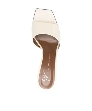 GIUSEPPE ZANOTTI Talia Square-toe Heeled Sandals - White