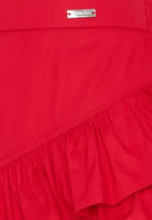 Monnalisa Ruffled Skirt With Logo Detail