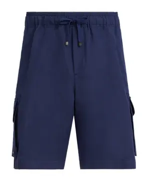Brunello Cucinelli Drawstring Cargo Shorts - Blue