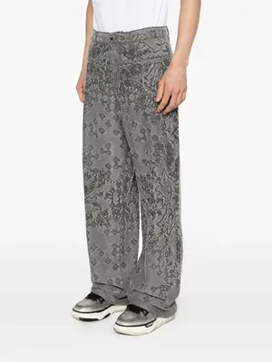 Amiri Paisley Wide-leg Jeans