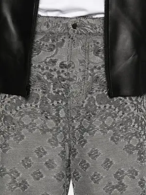 Amiri Paisley Wide-leg Jeans