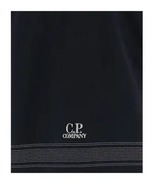 C.P. COMPANY Logo Embroidered Crewneck T-shirt