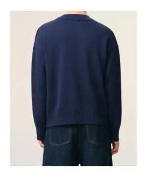 AMI Paris De Coeur V-neck Cardigan - Blue