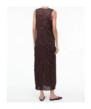 Staud Mizu Sleeveless Midi Dress - Black