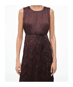 Staud Mizu Sleeveless Midi Dress - Black