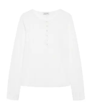 ANINE BING Pia Long-sleeve Ribbed T-shirt