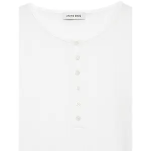 ANINE BING Pia Long-sleeve Ribbed T-shirt