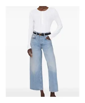 ANINE BING Pia Long-sleeve Ribbed T-shirt
